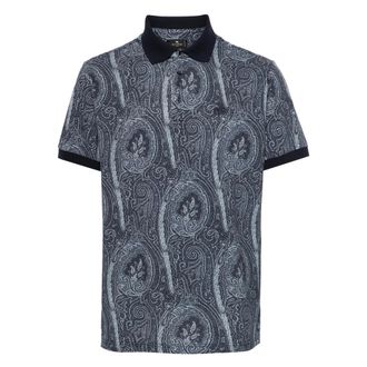 Etro Homme, Tops, Bleu, Taille: XL Polo Roma