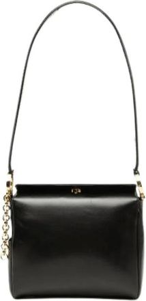 Ferragamo Sac port&eacute; &eacute;paule Chained Flap Pre-owned - Femme - Pre-owned - Noir - Taille: ONE Size