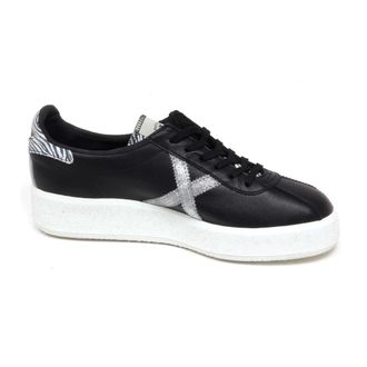 Munich Leder Schuh Barru SKY in Silber - - Shoes - Damen - Schwarzk - 41 EU