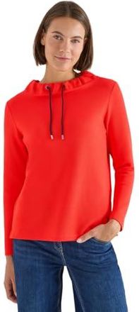 Cecil 3228446 T-Shirt piqué Doux, Orange Pumkin, XL Femmes