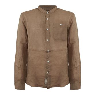 Woolrich Leinenhemd aus reiner Leinenfaser - - Shirts - Herren - Braun - L