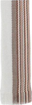 Missoni Femme, Accessoires, Brun, Taille: ONE Size Fringed-edge Scarf