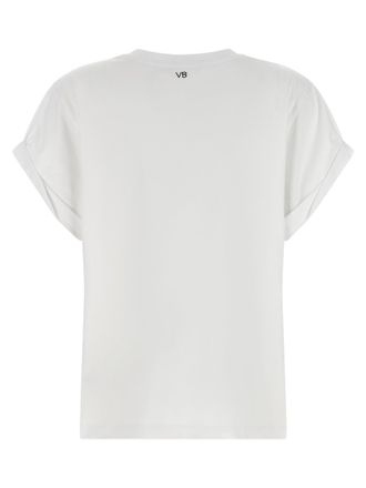 Victoria Beckham Womens White Cotton T-Shirt