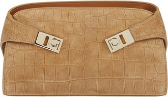 Ferragamo Femme, Sacs, Brun, Taille: ONE Size Hug Mini Sac Bandouli&egrave;re