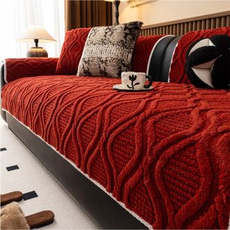 Generic Hundedecke Flanell Sofa&uuml;berzug Dicke Sofa &Uuml;berzug, Neue Universelle rutschfeste Solide Strukturierte Sofabezug F&uuml;r Wohnzimmer, Couch &Uuml;berwurfdecke Sof