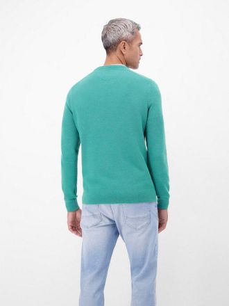 Lerros Strickpullover mit Logo-Stickerei und aus reiner Baumwolle