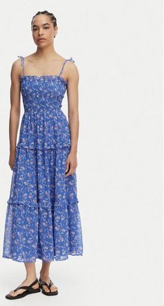 Tommy Jeans Sommerkleid DW0DW20339 Blau Regular Fit