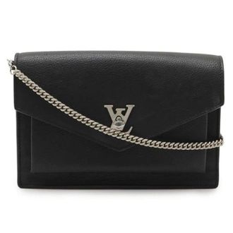 Louis Vuitton Sac bandouli&egrave;re Lockme Chain Pre-owned - Femme - Pre-owned - Noir - Taille: ONE Size
