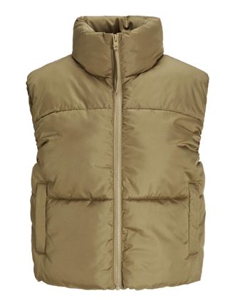 Jack & Jones Damen JXSOLVEJ Puffer Vest OTW Steppweste, Kelp, XS