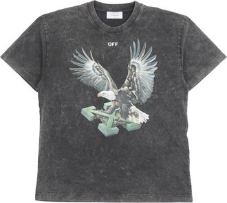 Off-white Femme, Tops, Gris, Taille: 42 FR Eagle Arrow 90S Skate S/S T-Shirt