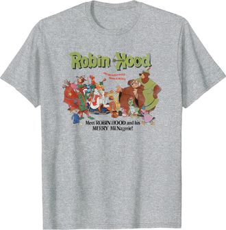 Disney Robin Hood Retro Movie Poster T-Shirt