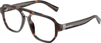 Dolce & Gabbana Homme, Accessoires, Brun, Taille: 56 MM Dg3447 Optical Frame