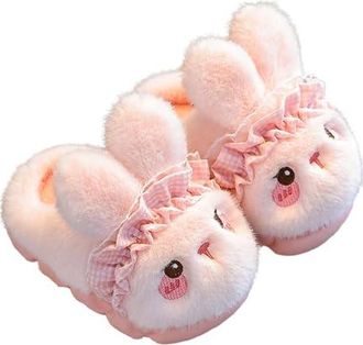 Generic Pantoufles dhiver douillettes en peluche antid&eacute;rapantes, douces, l&eacute;g&egrave;res, en coton, pour adultes, Rose, 38 EU