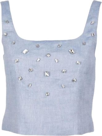 Marella Femme, Tops, Bleu, Taille: 38 FR D&eacute;bardeurs
