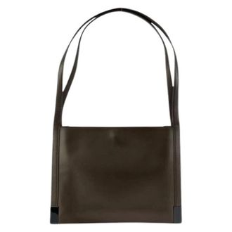 Gucci Pre-owned Sac cabas port&eacute; &eacute;paule en cuir marron m&eacute;tallis&eacute; - Femme - Pre-owned - Brun - Taille: ONE Size