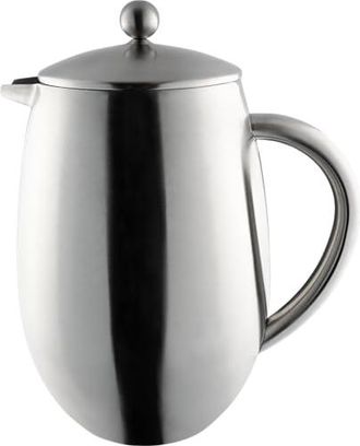 Caf&eacute; Ol&eacute; BFD Cafeti&egrave;re, doppelwandiger K&ouml;rper aus Edelstahl 18/10 und Siebfilter, satinierte Oberfl&auml;che, 1000 ml (8 Espressotassen oder 4 Becher)