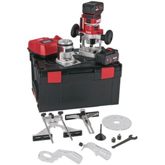 Flex Akku Kanten- und Oberfr&auml;se 18 v - cer 18.0-EC/5.0 Set, 2x 5,0 Ah und Ladeger&auml;t in l-boxx - Flex