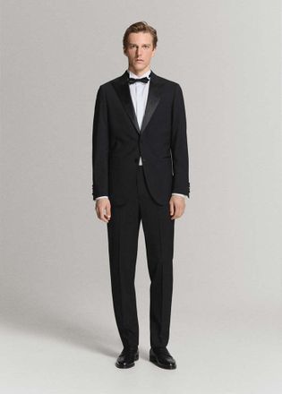 Mango Veste costume smoking slim-fit noir - Homme - 46 - MANGO MAN