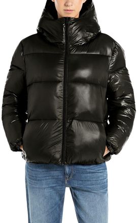 Replay Damen Steppjacke Warm, 098 Black (Schwarz), XS