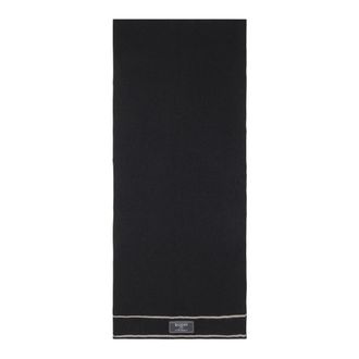 Balmain Homme, Accessoires, Noir, Taille: ONE Size Wool Paris Scarf