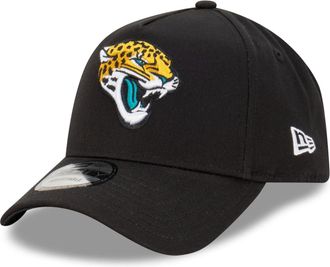New Era Jacksonville Jaguars NFL Evergreen Schwarz Verstellbare 9Forty A-Frame Cap - One-Size