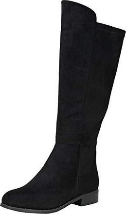 Fitters Footwear Dames Bottes May Microfibre Bottes à la Mode avec Insert élastique (43 EU, Noires)