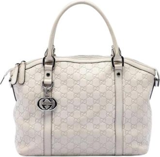 Gucci Sac bandouli&egrave;re d&ocirc;me Pre-owned - Femme - Pre-owned - Beige - Taille: ONE Size