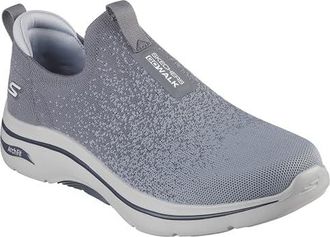 Skechers Homme Go Walk Arch Fit Linear Axis 2.0 Basket, Charbon, 42 EU