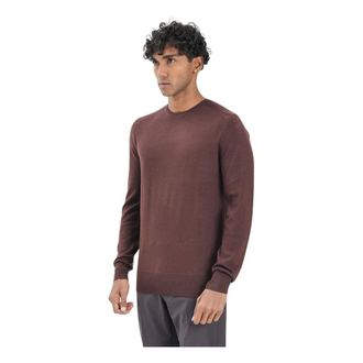 Patrizia Pepe Homme, Pulls, Brun, Taille: L Maglioncino girocollo