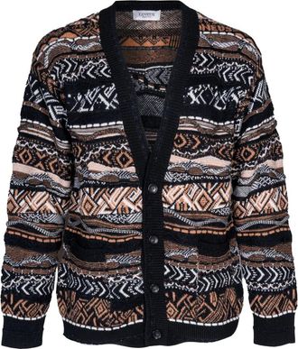 Laneus Homme, Pulls, Multicolore, Taille: S Cardigan &agrave; 4 Boutons