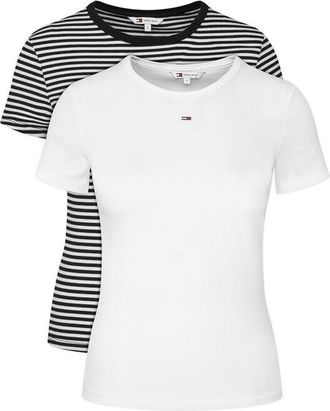 Tommy Jeans T-Shirt-Set DW0DW21430 Bunt Slim Fit