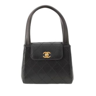 Chanel Pre-owned Gesteppte Lammleder-Tasche mit &Uuml;berschlag - - Pre-owned - Damen - Schwarzk - ONE SIZE