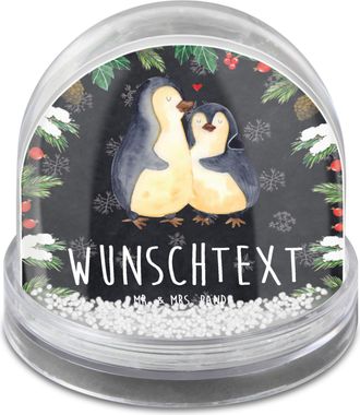 Mr. & Mrs. Panda Personalisierte Schneekugel Pinguin umarmen - Geschenke, Hochzeitsgeschenk, Hochzeitstag, Weihnachtsschneekugel, Individuelle, Selbst Gestalten, Seevo