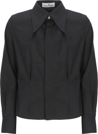 Vivienne Westwood Femme, Blouses et Chemises, Noir, Taille: 38 FR Cotton Shirt