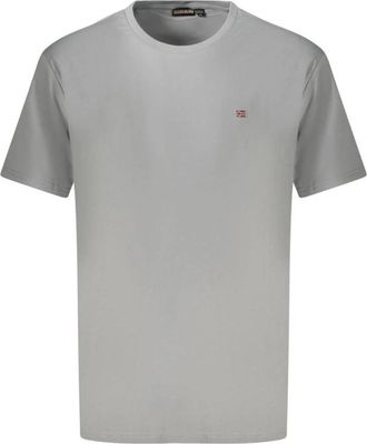 Napapijri Kurzarm-Rundhals-T-Shirt - - Tops - Herren - Grau - S