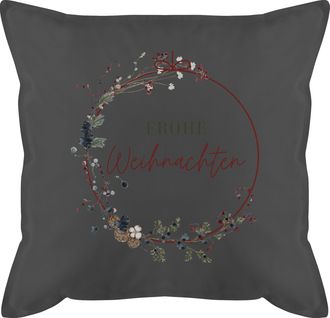 Shirtracer Kissen 50x50 - Weihnachtskissen Geschenke - Frohe Weihnachten Geschenk Fr&ouml;hliche Weihnachten Geschenkidee I Weihnachtsgru&szlig; I Frohe Weihnacht I Frohes 
