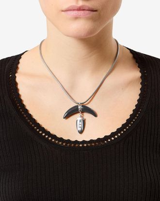 Isabel Marant Collier Cala - Femme - Noir Et Argent&eacute; - - Isabel Marant