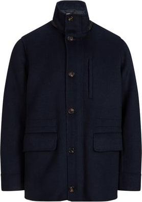 Windsor Manteau col montant droit en laine