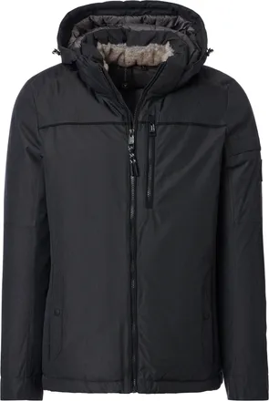 Casamoda Winterjacke CASAMODA, Herren, Gr. XL, schwarz (grauschwarz), Web, Obermaterial: 100% Polyester, unifarben, regular fit h&uuml;ftbedeckend, Rundhals, Jacken