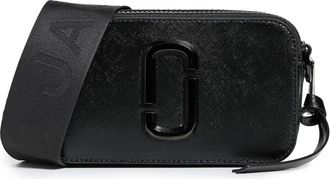 Marc Jacobs Damen The Snapshot DTM Bag, Schwarzes Leder