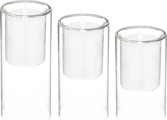 Atmosphera Duftset, 3 LED-Kerzen - Transparent - Atmosphera cr&eacute;ateur dint&eacute;rieur