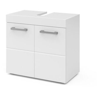 Vicco Meuble sous vasque simple Luna, Blanc, 60 x 56 cm