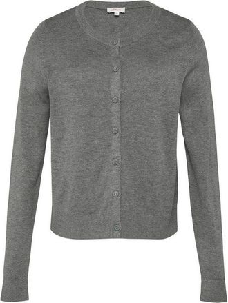 s.Oliver Cardigan Strickjacke Rundhals-Strickjacke mit Knopfleiste