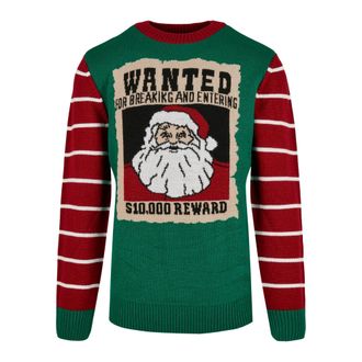 Urban Classics Pullover f&uuml;r Herren - weihnachtliches Design (Gr&uuml;n)