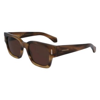 Ferragamo Stylische Sonnenbrille - - Accessories - Herren - Gr&uuml;n - 52 MM