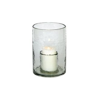 LAMBERT Salerno Windlicht Klarglas,geh&auml;mmert H25 D18cm