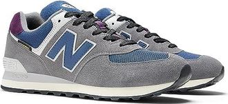 New Balance Konkrete Jungle 574 V2 Baskets, unisexes, pour adulte, gris/bleu marine, 7.5 Wide Women/6 Men