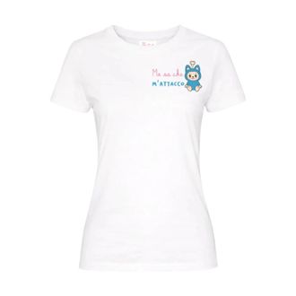 MC2 Saint Barth Femme, Tops, Blanc, Taille: 38 FR Emilie Cotton T-shirt