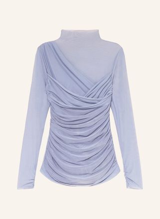 HUGO BOSS Longsleeve Etulah Aus Mesh blau