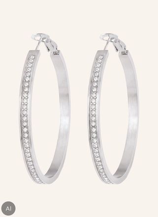 Guess Creolen Color My Day silber